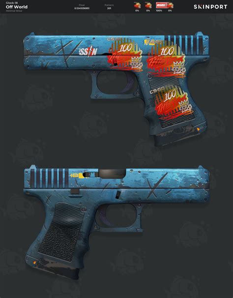 Glock 18 Off World Minimal Wear Counter Strike 2 Skinport