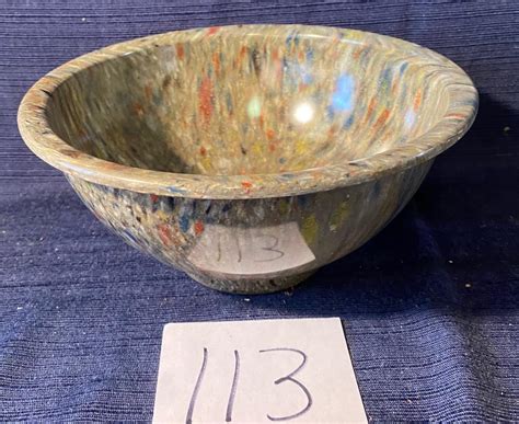 Vintage Melmac Confetti Splatter Bowl EstateSales Org