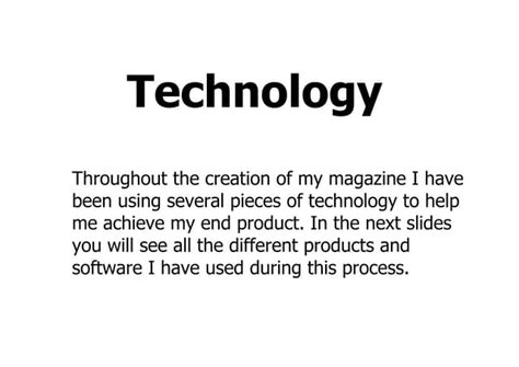 Technology Ppt
