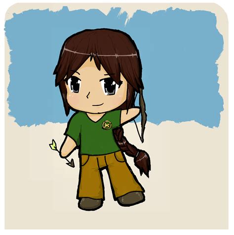 Katniss Everdeen Chibi The Hunger Games By Firedragon47 On Deviantart