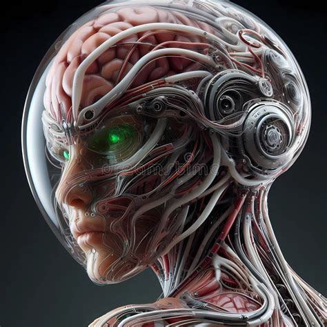 Translucent Humanoid Concept Character Stock Illustration