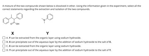Solved If During The Extractions Of Ethyl 4 Aminobenzoate A