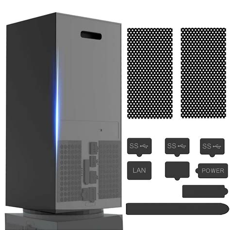 Dust Cover Set Fit For Xbox Series X Console Vent Dust Filter Top