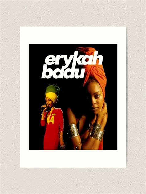 Arts Concert Erykah Badu S Throwback Art Print For Sale By KathlenElrod Redbubble