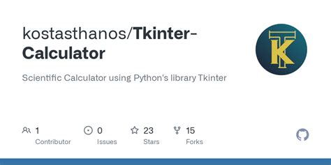 GitHub Kostasthanos Tkinter Calculator Scientific Calculator Using Python S Library Tkinter