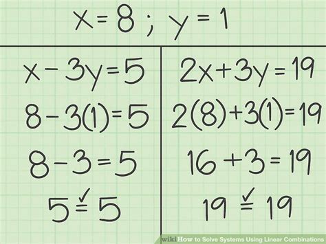 5 ways to solve systems using linear combinations wikihow life