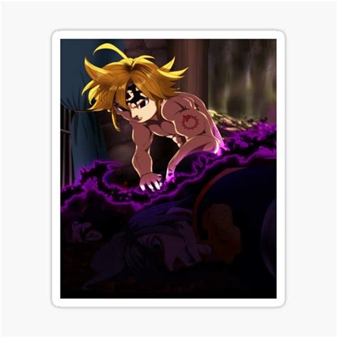 The Seven Deadly Sins Meliodas Art Sticker For Sale By Chetterubyzans