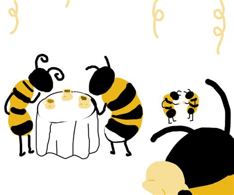 Bees Having A Tea Party Drawception