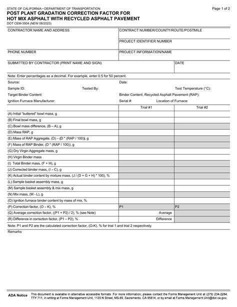 Form Dot Cem 3504 Fill Out Sign Online And Download Fillable Pdf