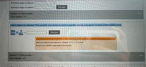 Solved Add Or Subtract As Indicated Then Simplify Your Chegg Com