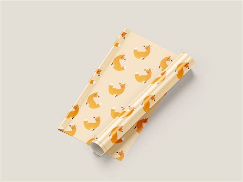 Free Wrapping Paper Mockup Instant Download