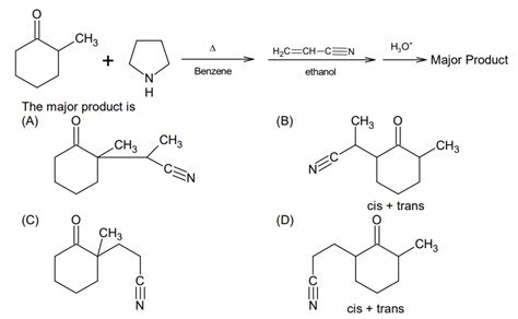 Organic Chemistry Formation Of Enamine For Unsymmetrical