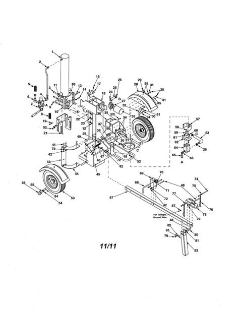 Mtd Log Splitter Parts Diagram