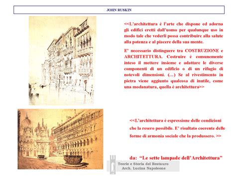 Slide Riassuntive John Ruskin Docsity