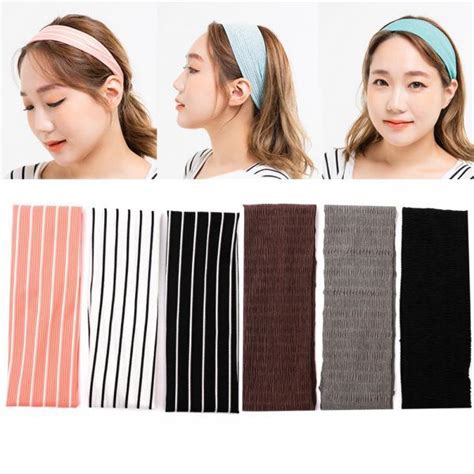짱짱한 헤어밴드 반다나 머리띠 세안 스포츠 머리밴드 머리 헤어 운동 헤드밴드 남자 X 5매입 Ssgcom