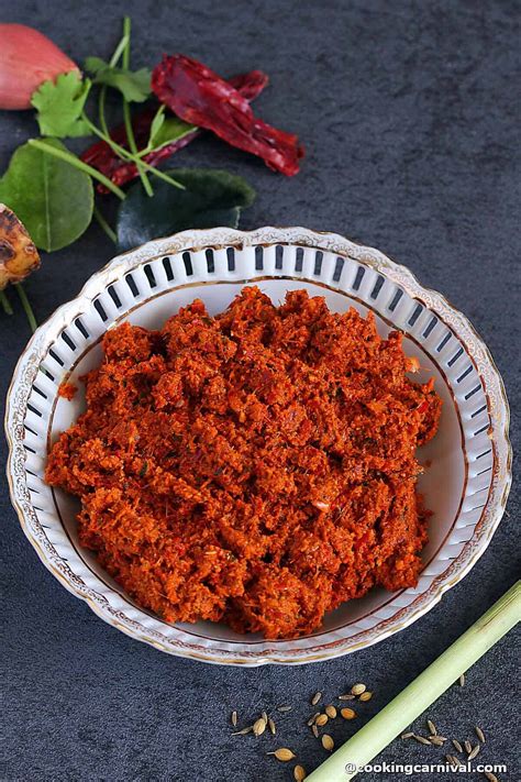 Thai Panang Curry Paste Vegan Cooking Carnival