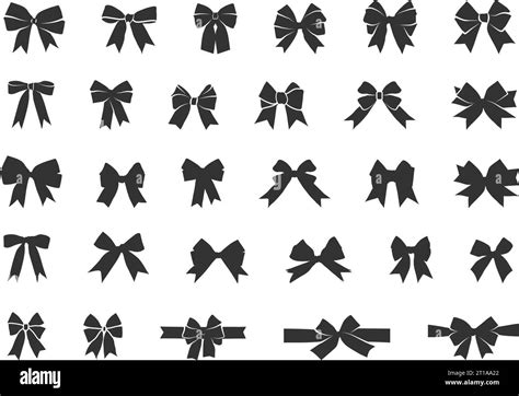 Bow Silhouette Bow Tie Silhouette Decorative Bows Silhouette Bow