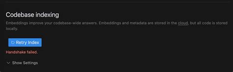 Codebase Not Indexed Yet Discussions Cursor Community Forum