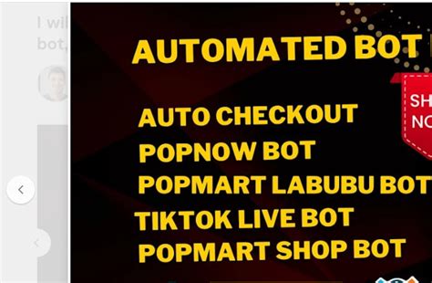 Build Popnow Checkout Bot Popmart Labubu Bot Tiktok Live Bot Popmart Shop Bot By Louis