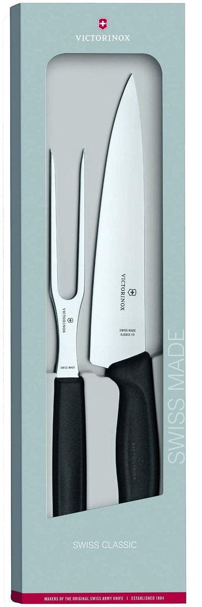 Victorinox Black Swiss Classic Carving Set 2 Pieces Koch And Köchin