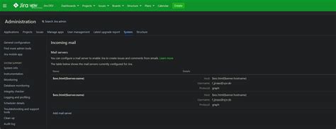 Mail Server Names Not Displayed In Incoming Mail