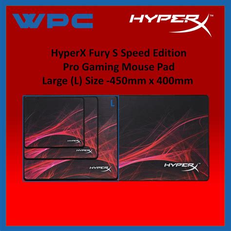HyperX FURY S Speed Edition Pro Gaming Mouse Pad (Large) 450mm x 400mm ...