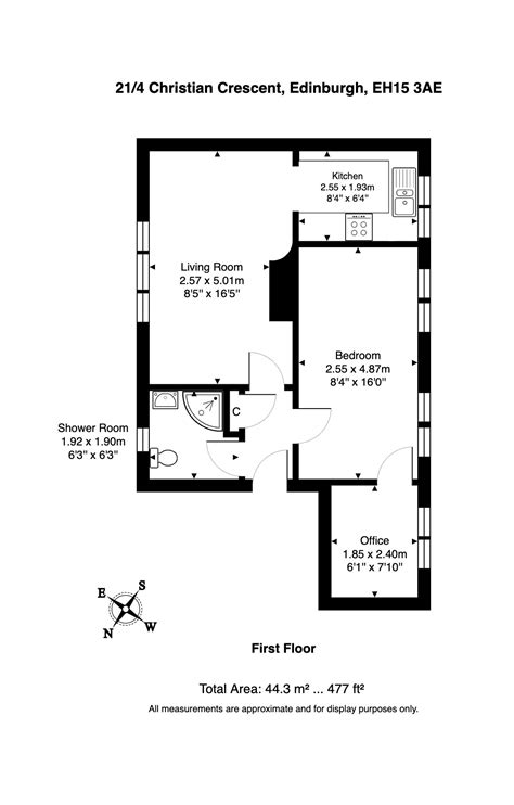 21 4 Christian Crescent Edinburgh Eh15 1 Bedroom Flat For Sale