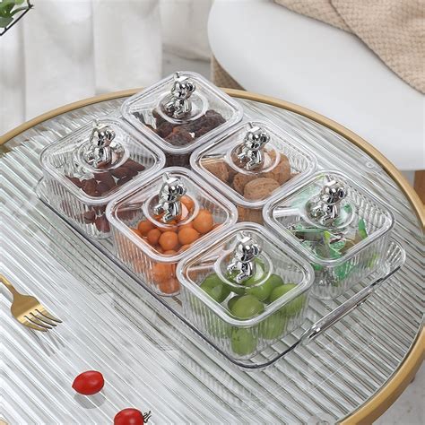 Khay đựng Bánh Kẹo Tết Khay Mứt Chất Liệu Nhựa Cao Cấp Sang Trọng