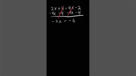A Simple Two Step Equation Shorts Math Algebra Youtube