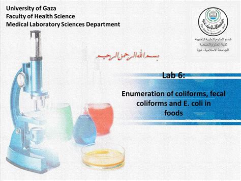 Ppt Lab 6 Enumeration Of Coliforms Fecal Coliforms And E Coli In