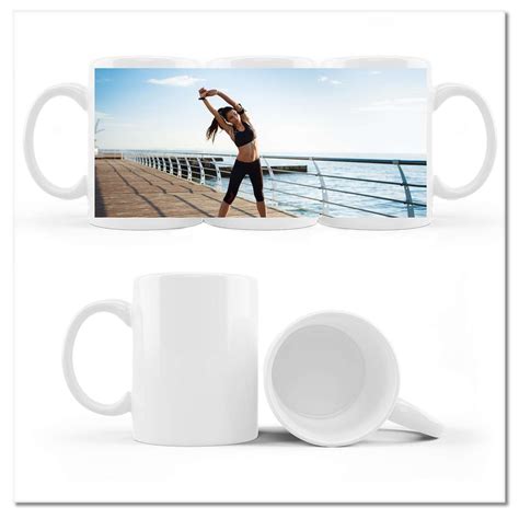 Kubek Ceramiczny Foto Nadmorskie Wygibasy Yoga 330 Ml ZeSmakiem