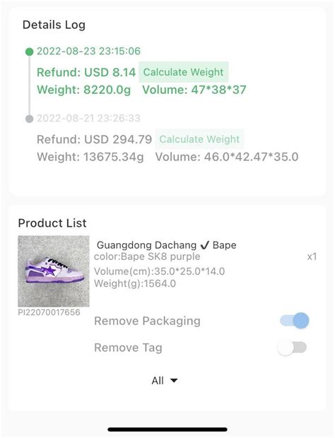 Parcel Difference Refund Rpandabuy