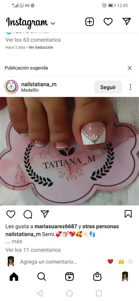 Pin de Alejandra Herrera en Manicura de uñas Uñas pies decoracion Diseños de uñas pies