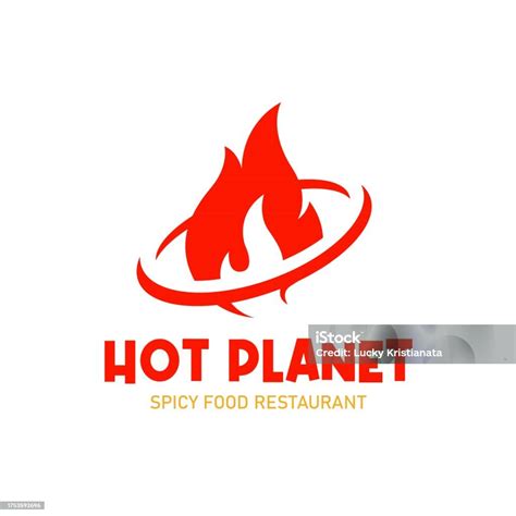 Konsep Desain Planet Api Template Planet Panas Simbol Desain Api