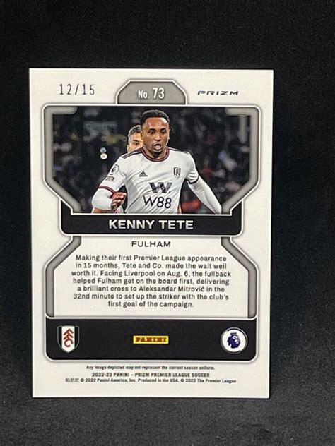 2022 23 Panini Prizm EPL KENNY TETE 15 Rookie Orange Prizm Fulham 73 EBay
