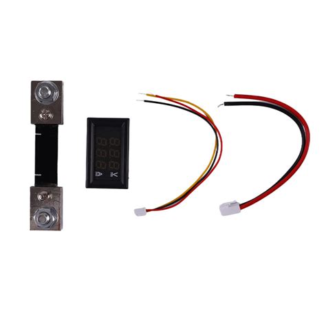 50a100a 028 Led Tiga Digit Arus Dan Voltmeter Dc 0 100v Pengukuran