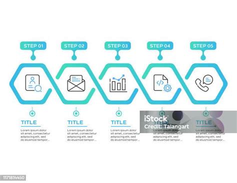 Templat Opsi Angka Infografis Abstrak Elemen Abstrak Grafik Diagram