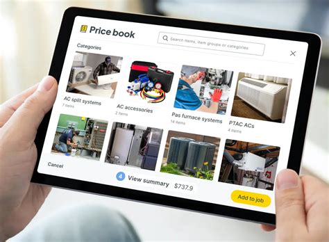price book software for field services workiz