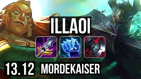ILLAOI Vs MORDE TOP 1300 Games 6 Solo Kills Dominating KR