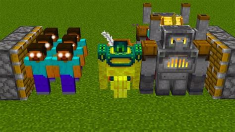 All Golems Bosses And X999 Herobrine Youtube