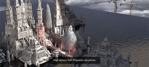 Sci Fi Egyptian Theme 3d Model Collection Cgtrader