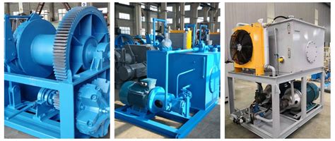 Hydraulic Winch With Hpu For Pulling And Lifting