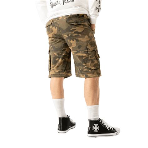 Wcc Cfl Cargo Shorts Vintage Woodland Camo West Coast Choppers