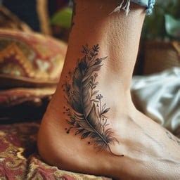 Free Artistic Feather Tattoo Image Tattoo Feather Ankle Download
