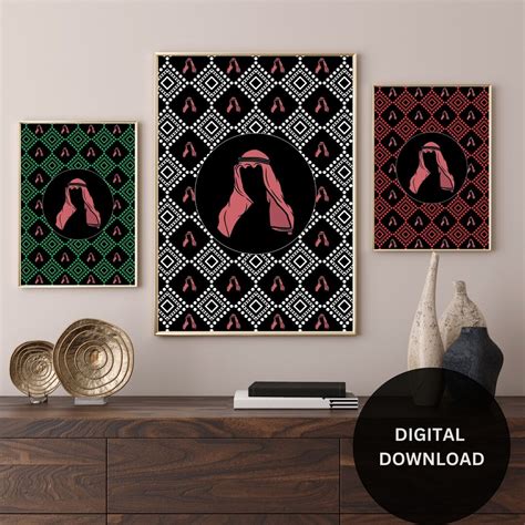 Keffiyeh Wall Art Keffiyeh Printable Keffiyeh Wall Art Etsy