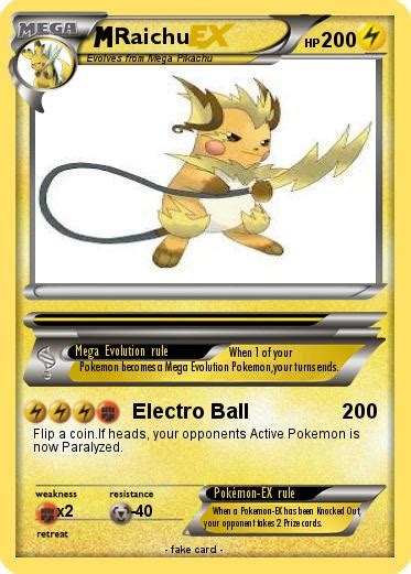 Pokémon Raichu 4555 4555 Electro Ball My Pokemon Card