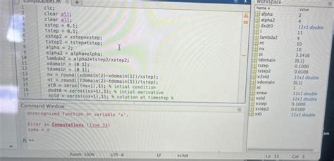 Solved Command Window Unrecogntzed Function Or Variable X