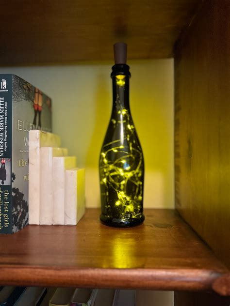 Small Amber Bottle Light Etsy