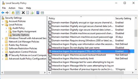 Require Users To Press Ctrl Alt Delete Greyed Out In Windows