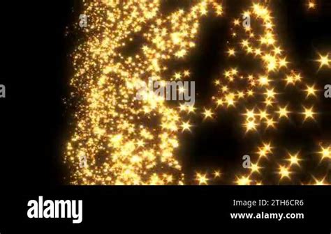 Virtual Space With Depth Of Field Looped Holographic Movement Background With Rotating Star